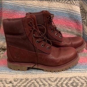 Timberland | Shoes | Rare Burgundy Timberland Antifatigue Boots | Poshmark